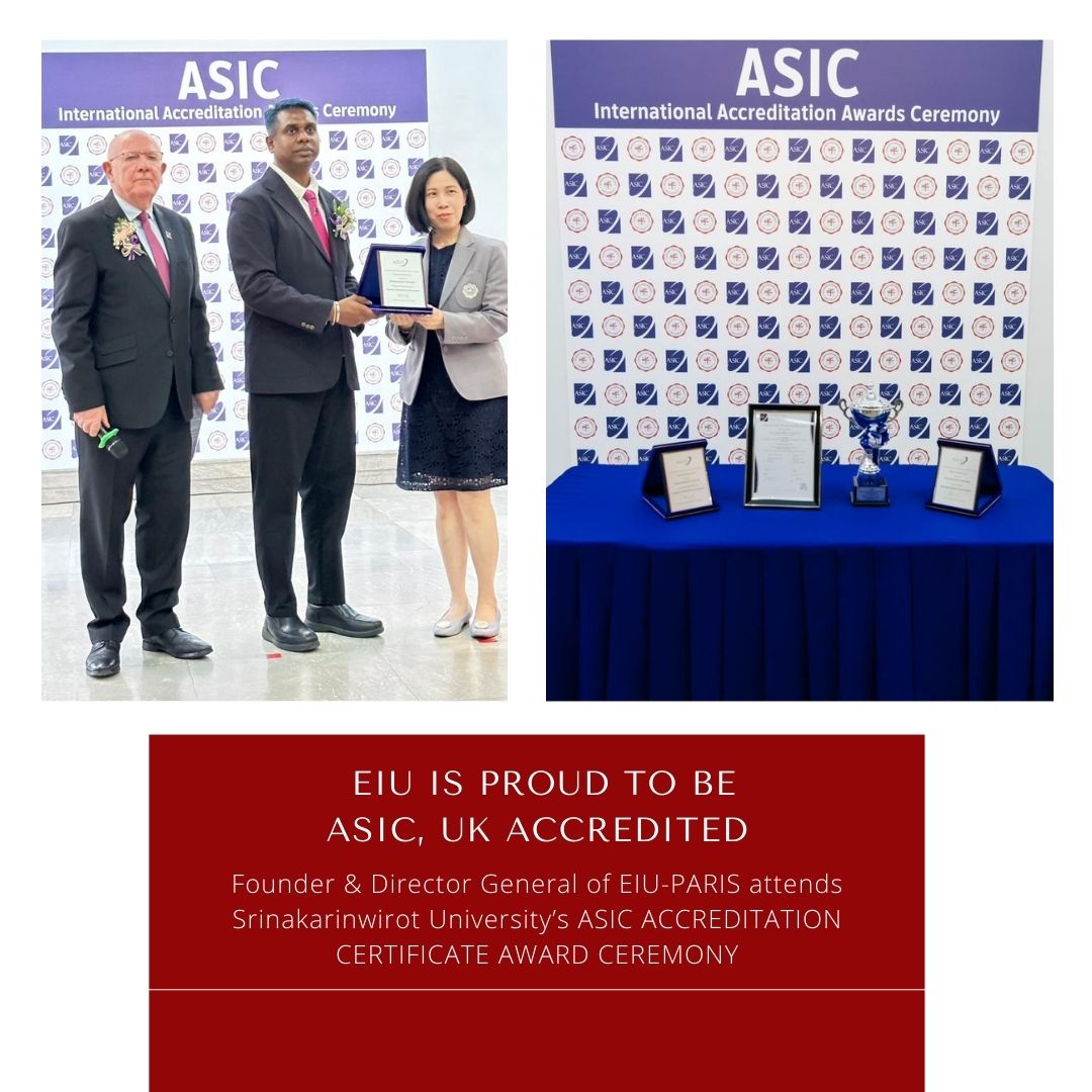 Title: EIU Takes Pride in ASIC, UK Accreditation: A Remarkable ...